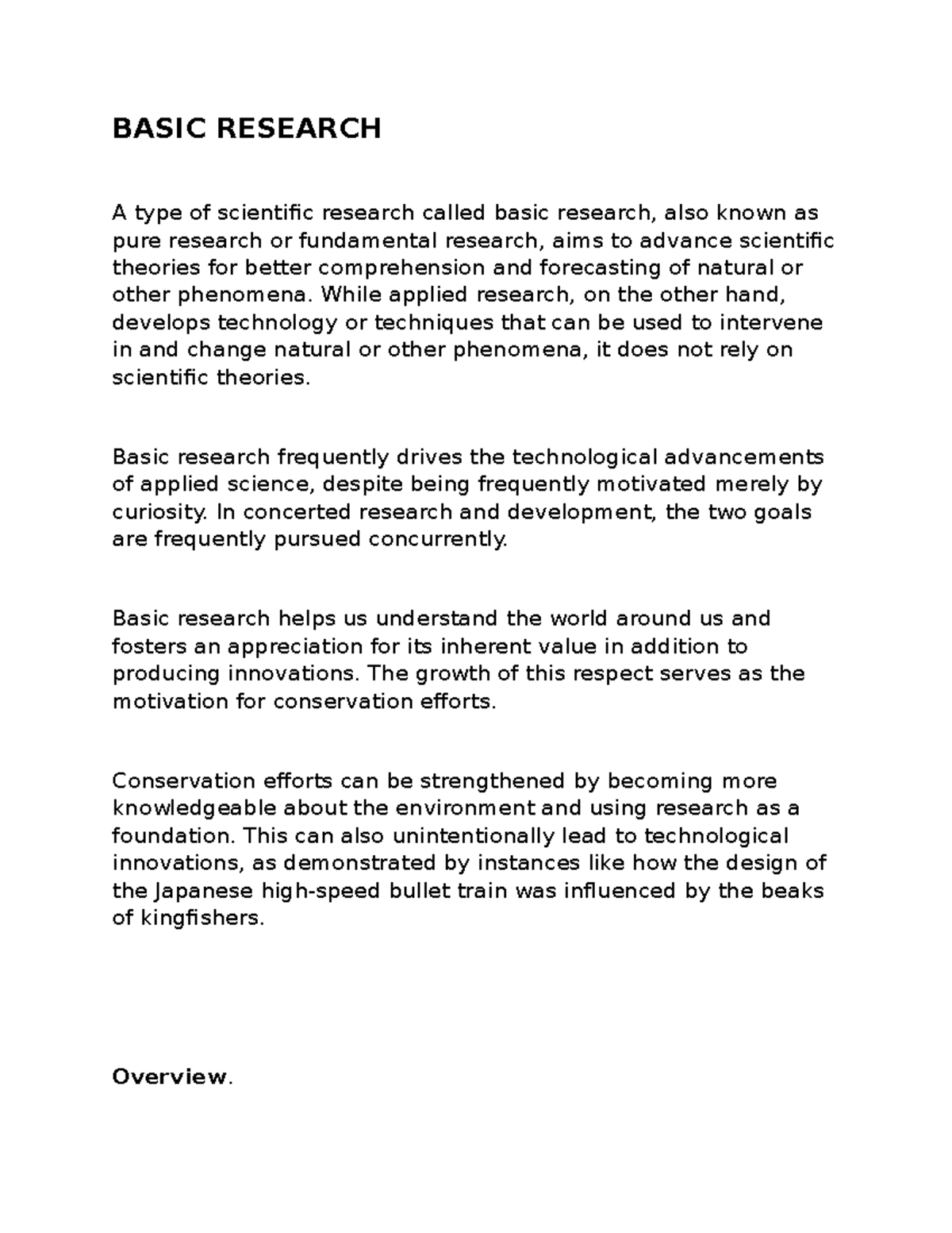 Understanding Basic Research: Foundations of Scientific Inquiry - Studocu