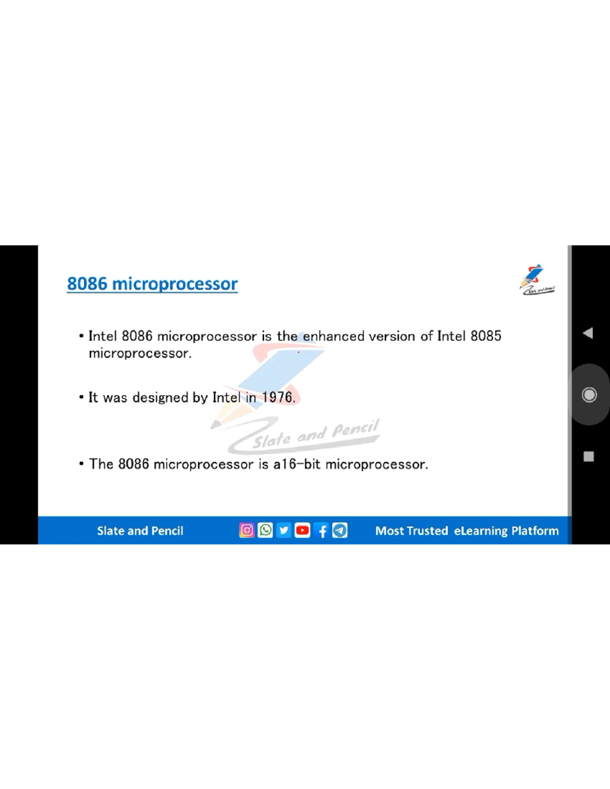 MP Module 4: Intel 8086 Microprocessor Overview and Comparison - Studocu