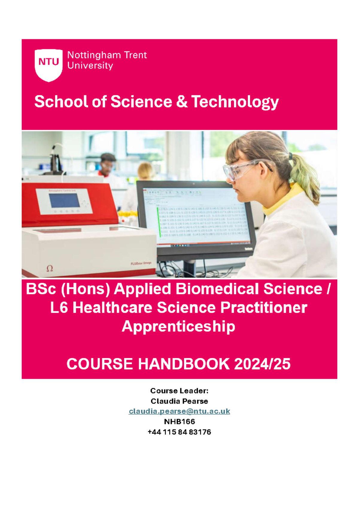 BSc Applied Biomedical Science / L6 Healthcare Science Practitioner Overview - Studocu