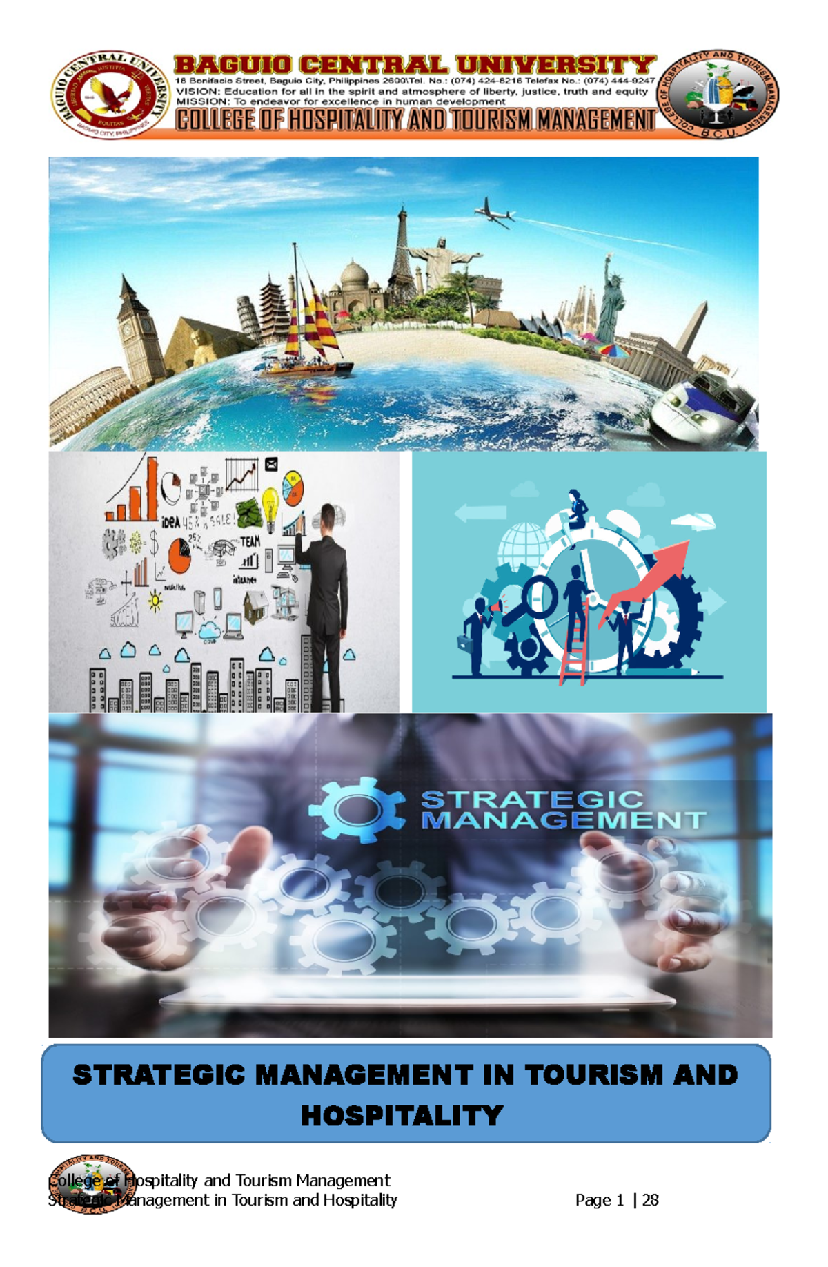 Strategic Management in Hospitality & Tourism: Lesson & Activities ...