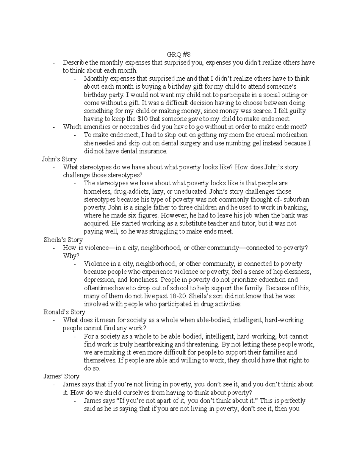 GRQ #8 - SOC 101. Guided Reading Assignment #8 5/5 - Deprecated API ...