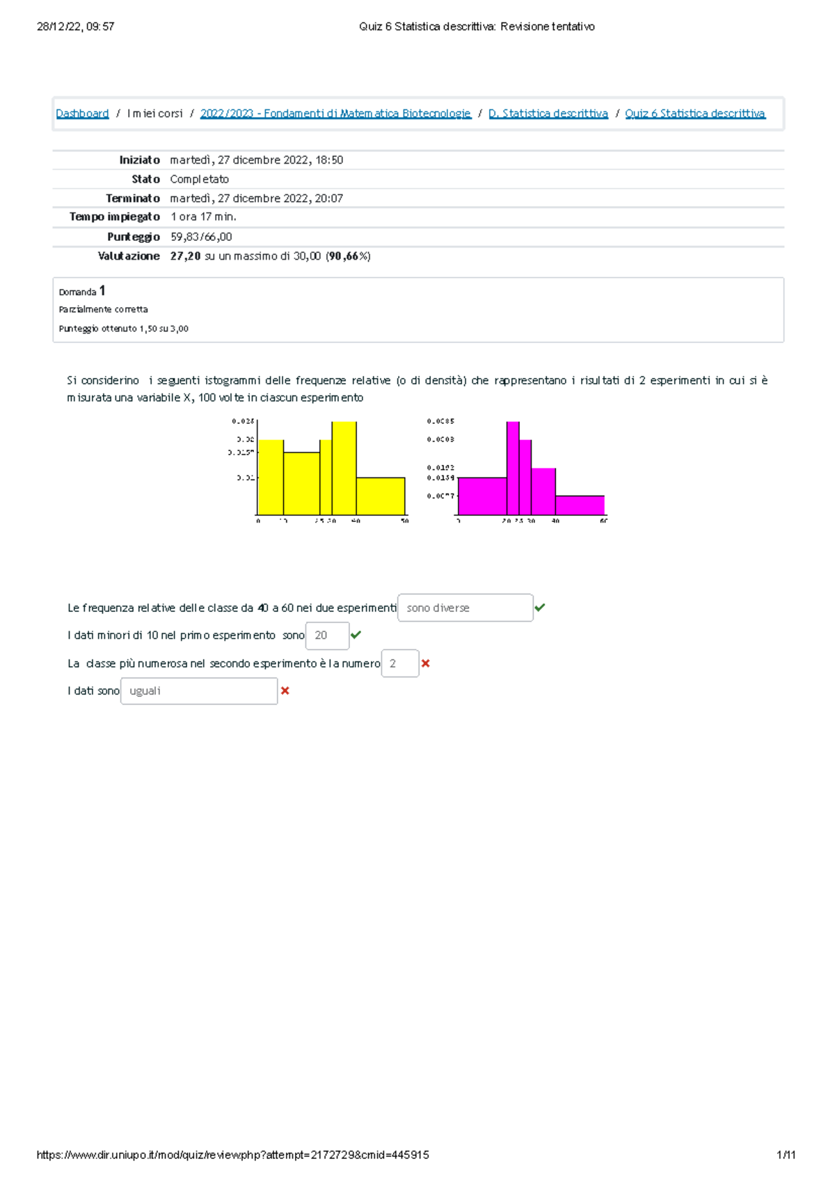 Quiz 6: Revision of Statistics Fundamentals Attempt 2 - Studocu