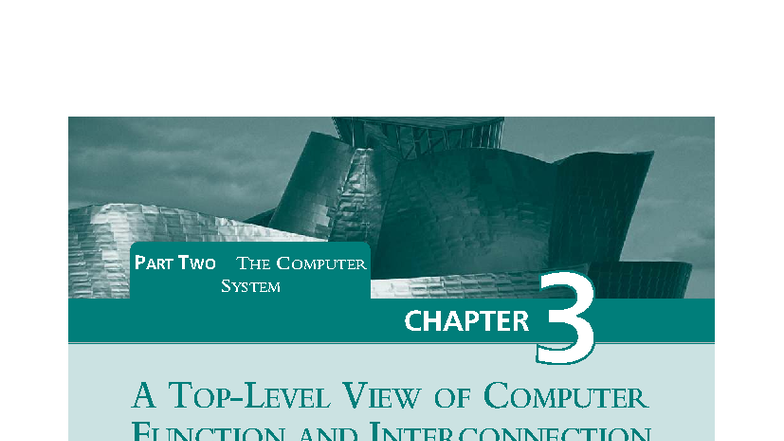 Chapter 3 - Computer Function and Interconnection (CS101) - Studocu