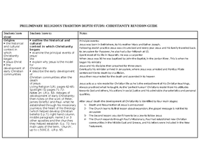 Studies of Religion- Grade: 11 - New South Wales Higher School ...