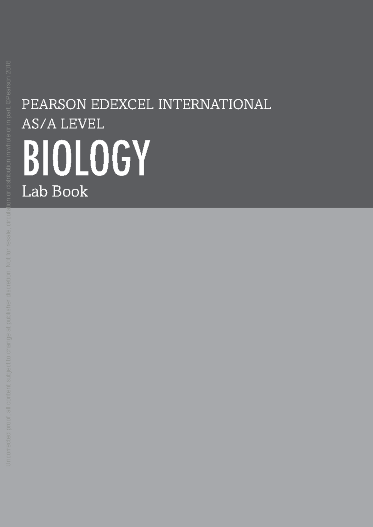 Edexcel IAL Biology Lab Book: Core Practical Investigations Guide - Studocu