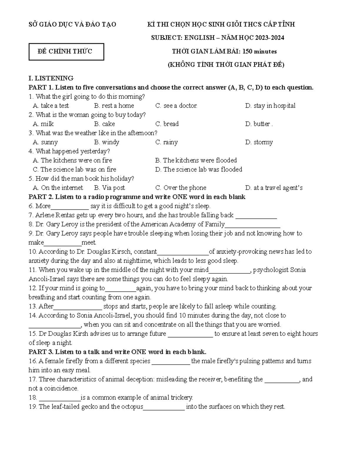 De thi hsg cap THCS - daswer - SỞ GIÁO DỤC VÀ ĐÀO TẠO KÌ THI CHỌN HỌC ...