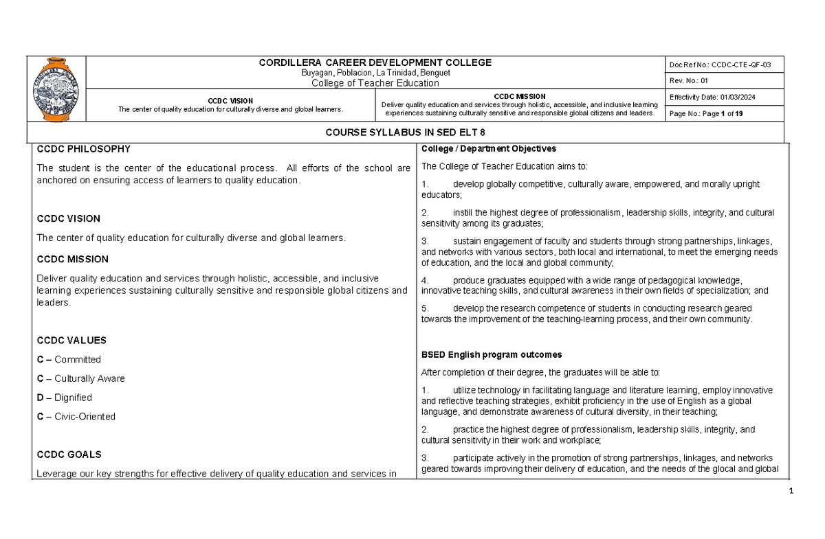 Grade 10 • Unit 8: Structures of Modification Lesson Notes - Studocu