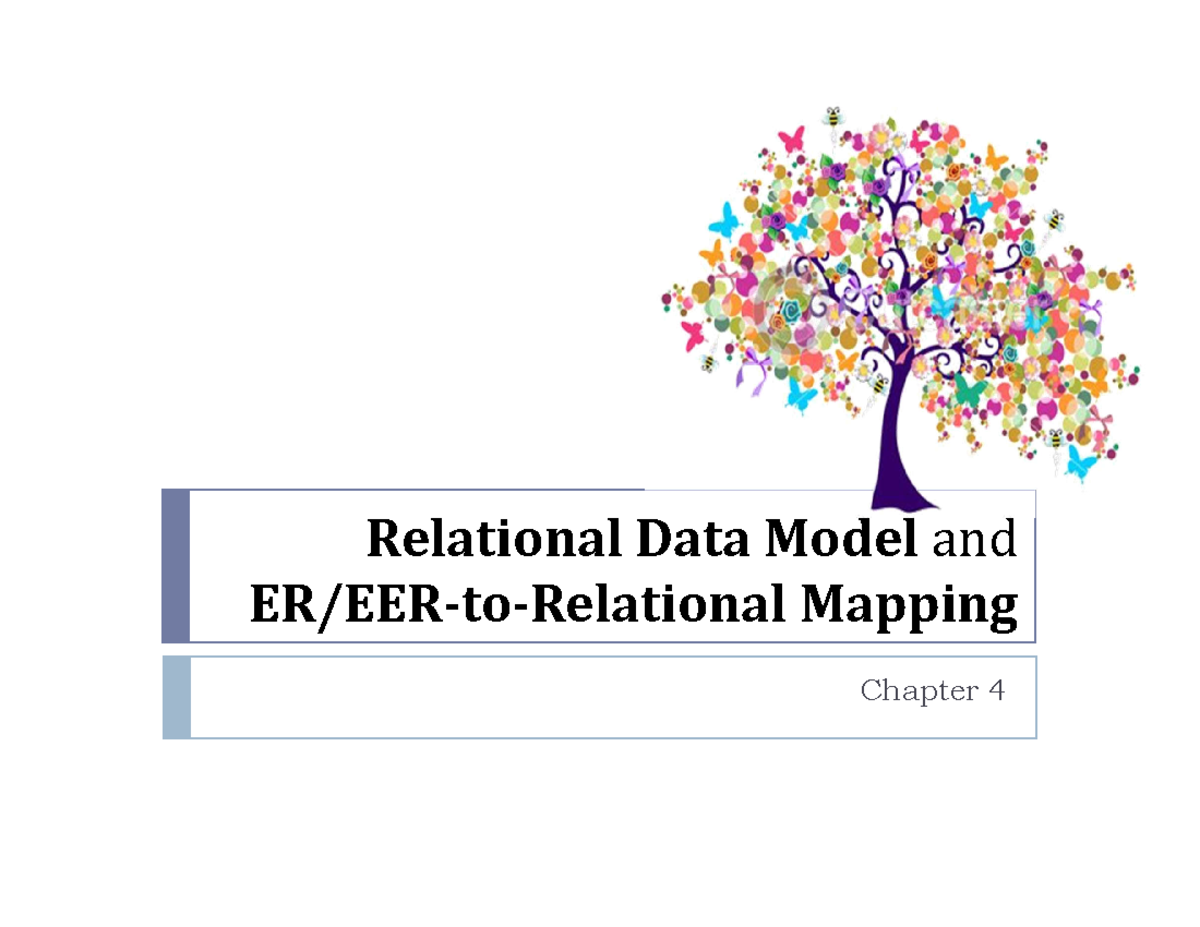 4. Relational Data Model & Mapping: Key Concepts and Integrity Constraints - Studocu