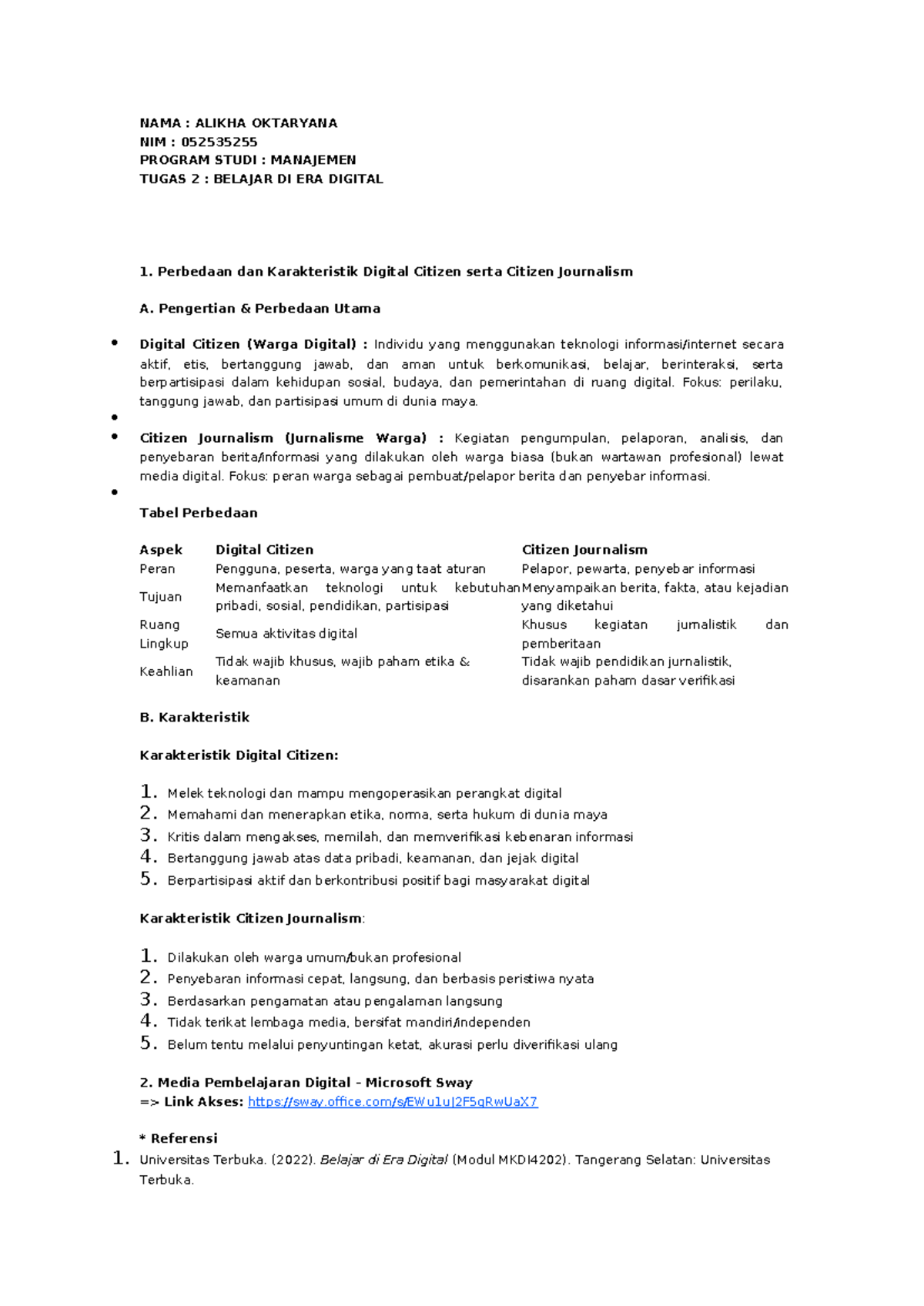 Tugas 2: Perbedaan Digital Citizen & Citizen Journalism - MKDI4202 ...