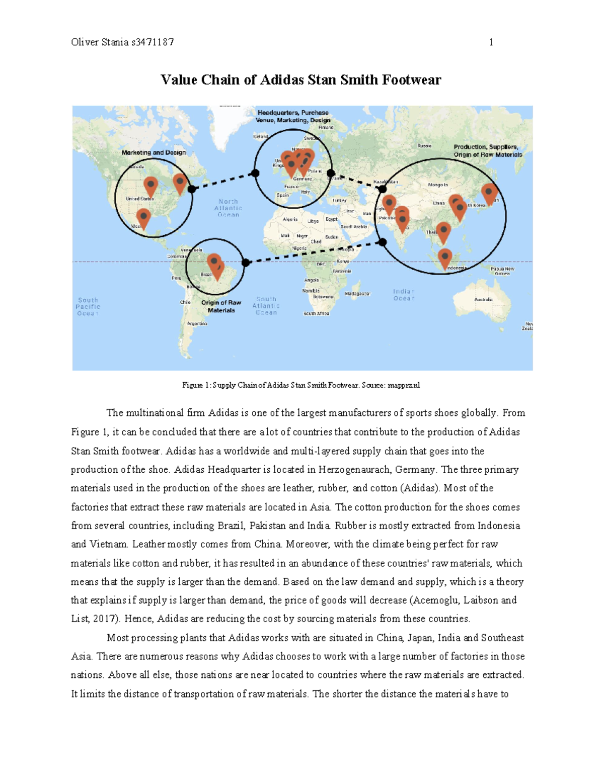 Value Chain Analysis of Adidas Stan Smith Footwear - Virtual Fieldwork ...