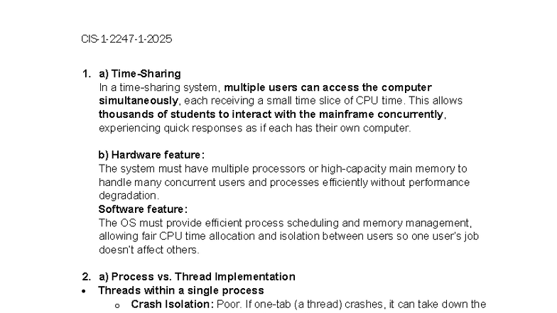 Operating System Concepts: CPU Scheduling & Process Management (CS101 ...