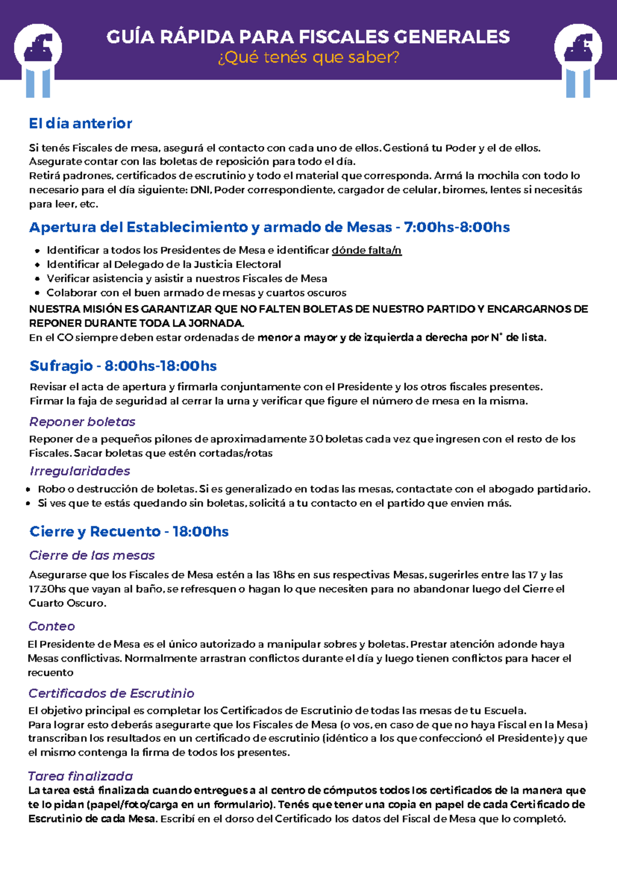 GUÍA RÁPIDA PARA FISCALES GENERALES: Todo lo que Debes Saber - Studocu