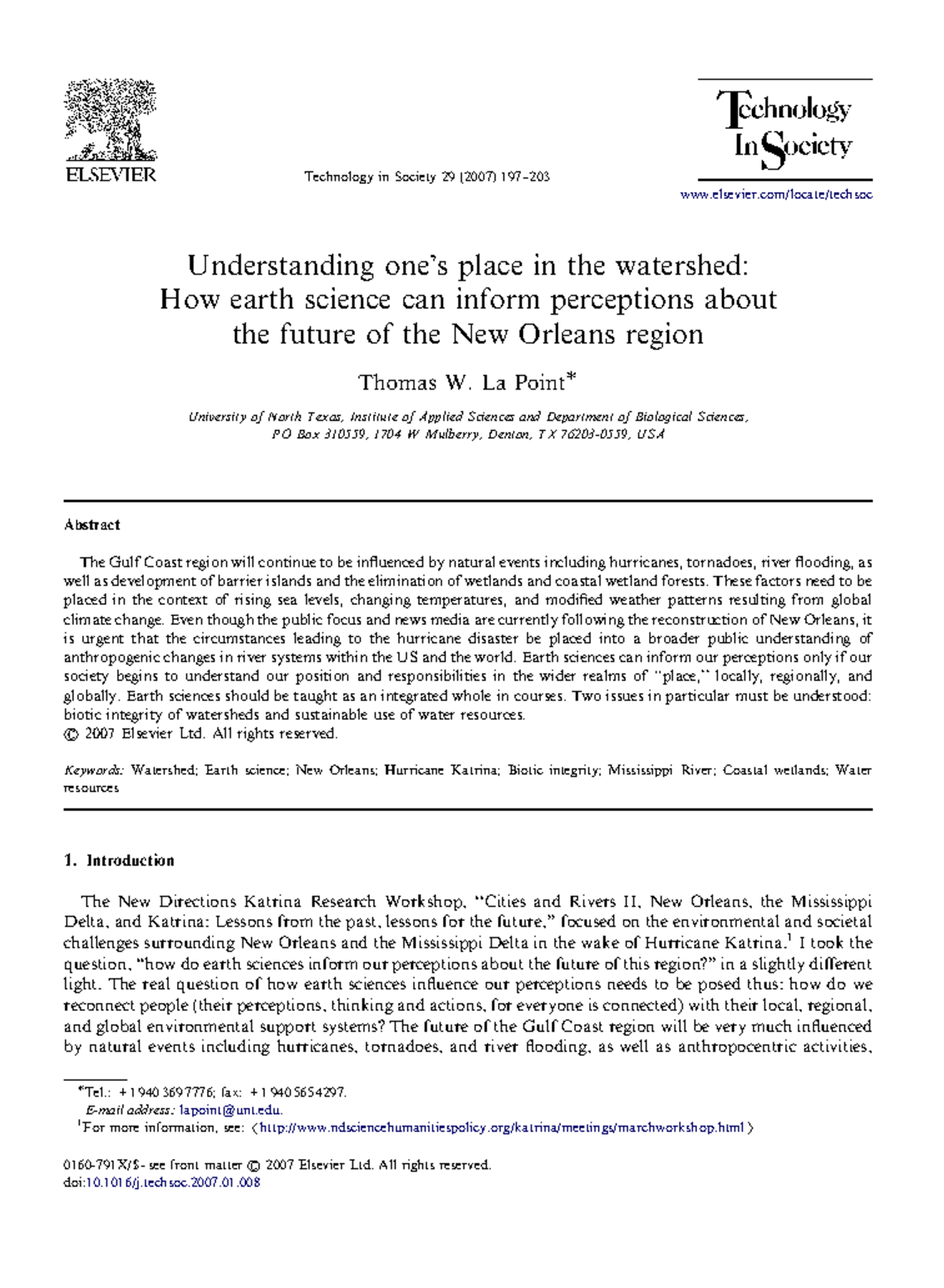 1-s2 - reading - Technology in Society 29 (2007) 197– Understanding one ...