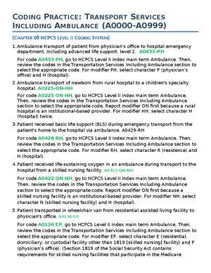 [Solved] Instructions Assign HCPCS Level II codes and any applicable ...