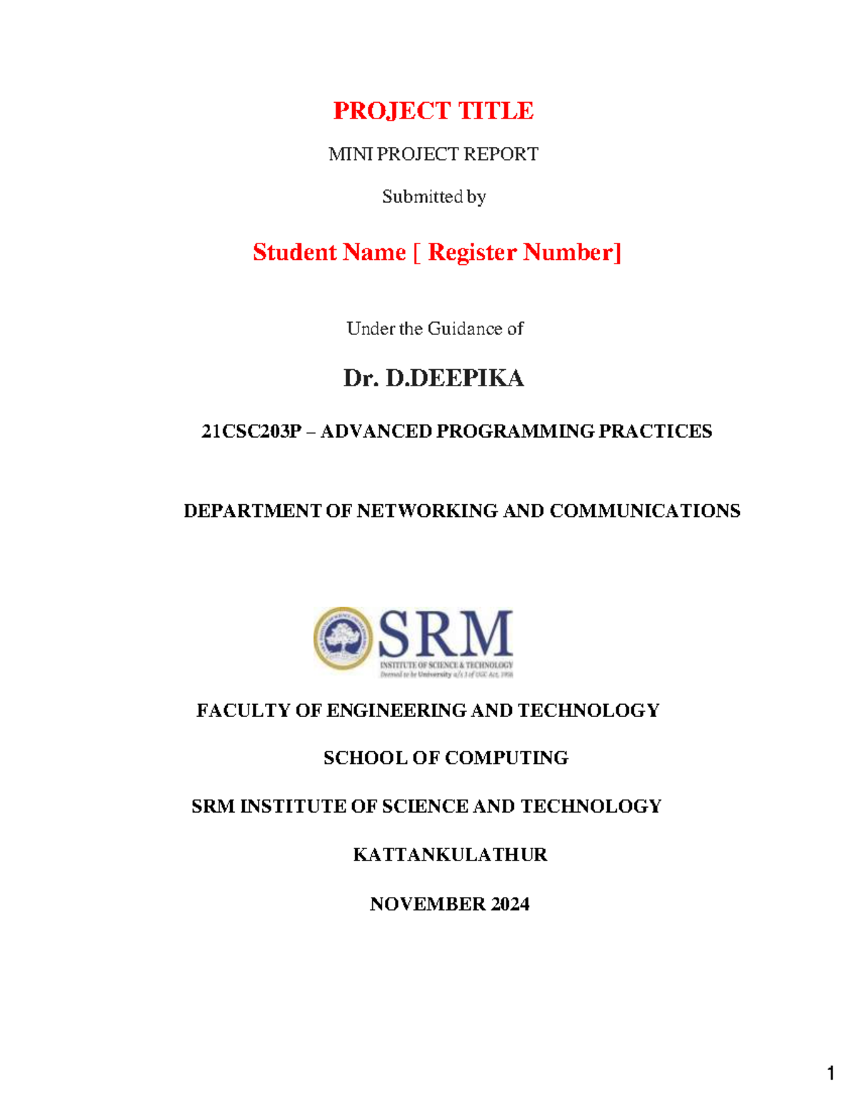 21CSC203P Mini Project Report on Alumni Connect Using Python - Studocu