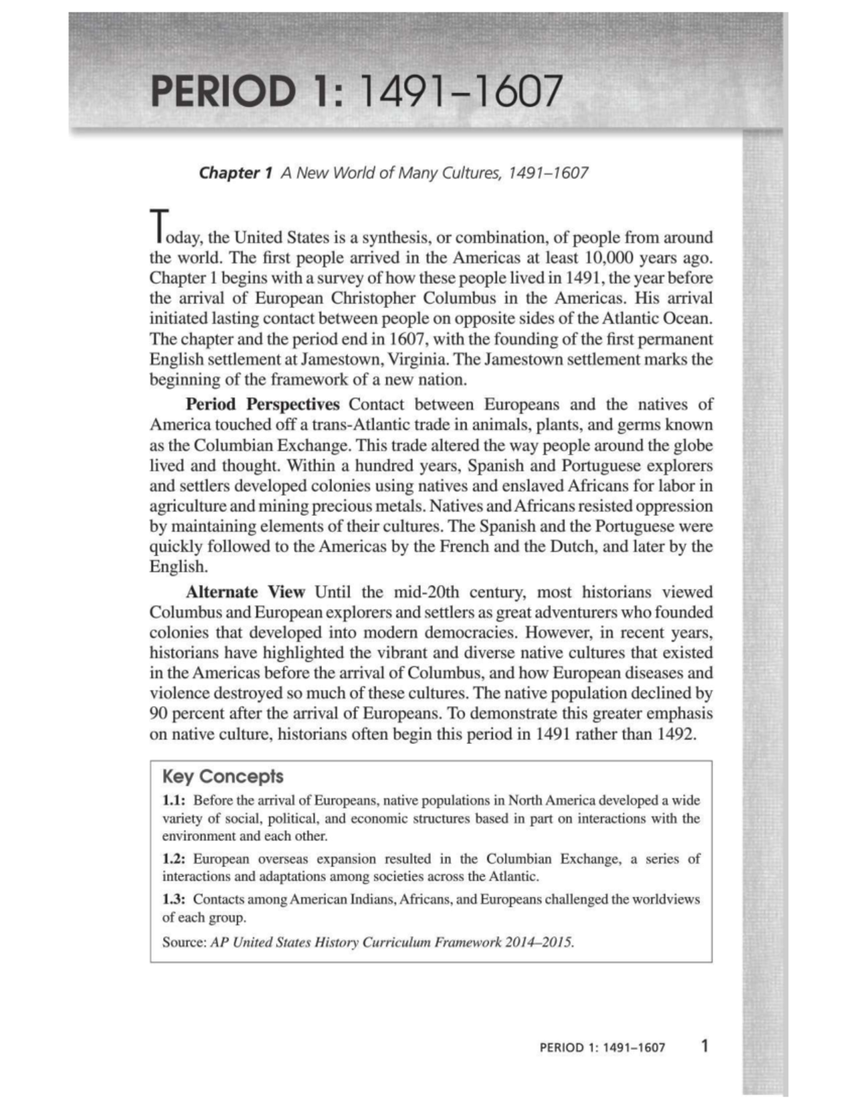 APUSH Period 1: Chapter 1 - A New World of Many Cultures - Studocu
