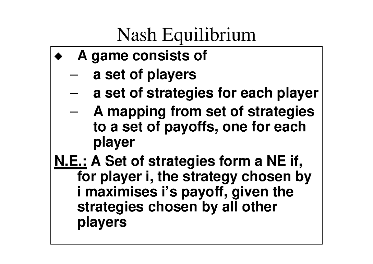 Oligopoly Made Simple: Understanding Nash Equilibrium in Pricing - Studocu