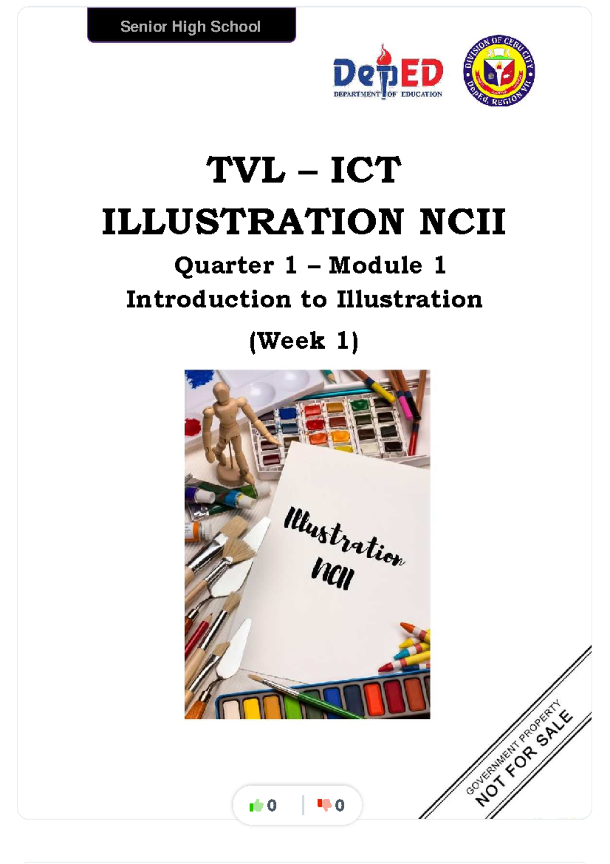 TVL-ICT Illustration NCII Q1 Module 1: Introduction to Illustration ...