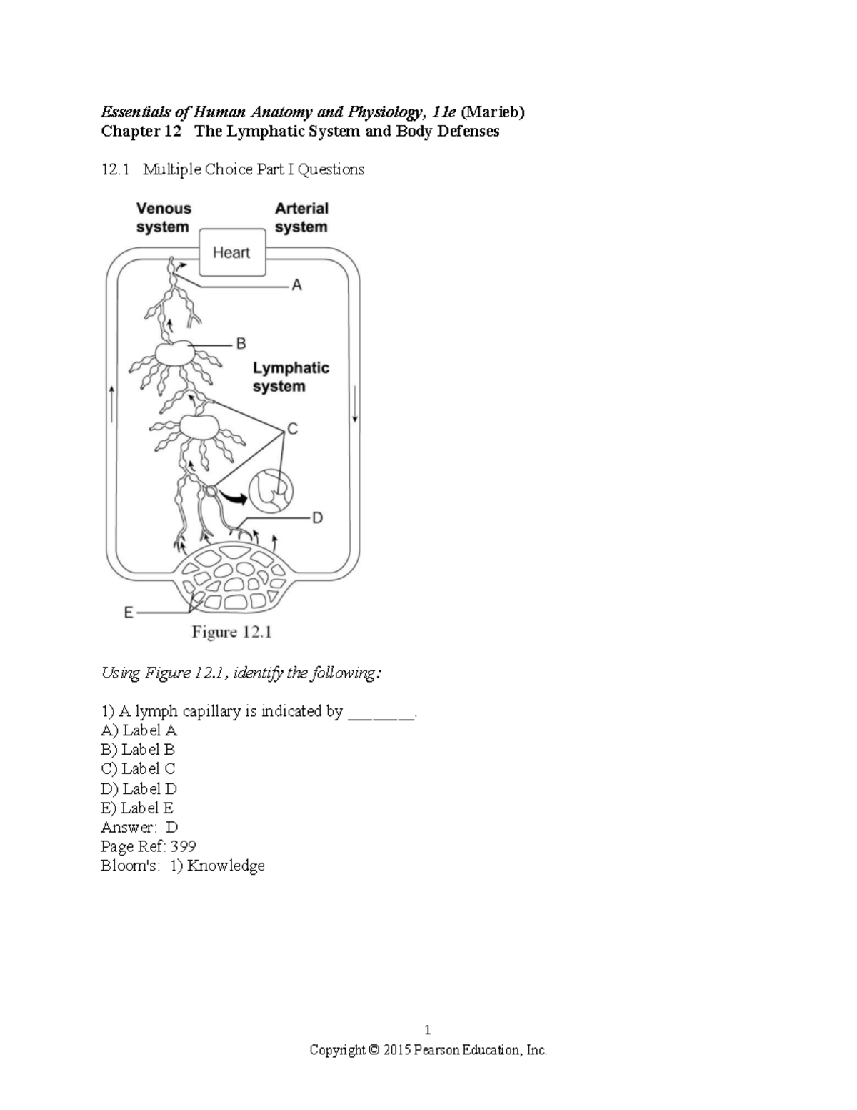 Ch 12 Test Bank - BSN: The Lymphatic System & Body Defenses - Studocu