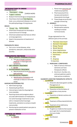Table OF Contents - notes - TABLE OF CONTENTS Organizational Structure ...