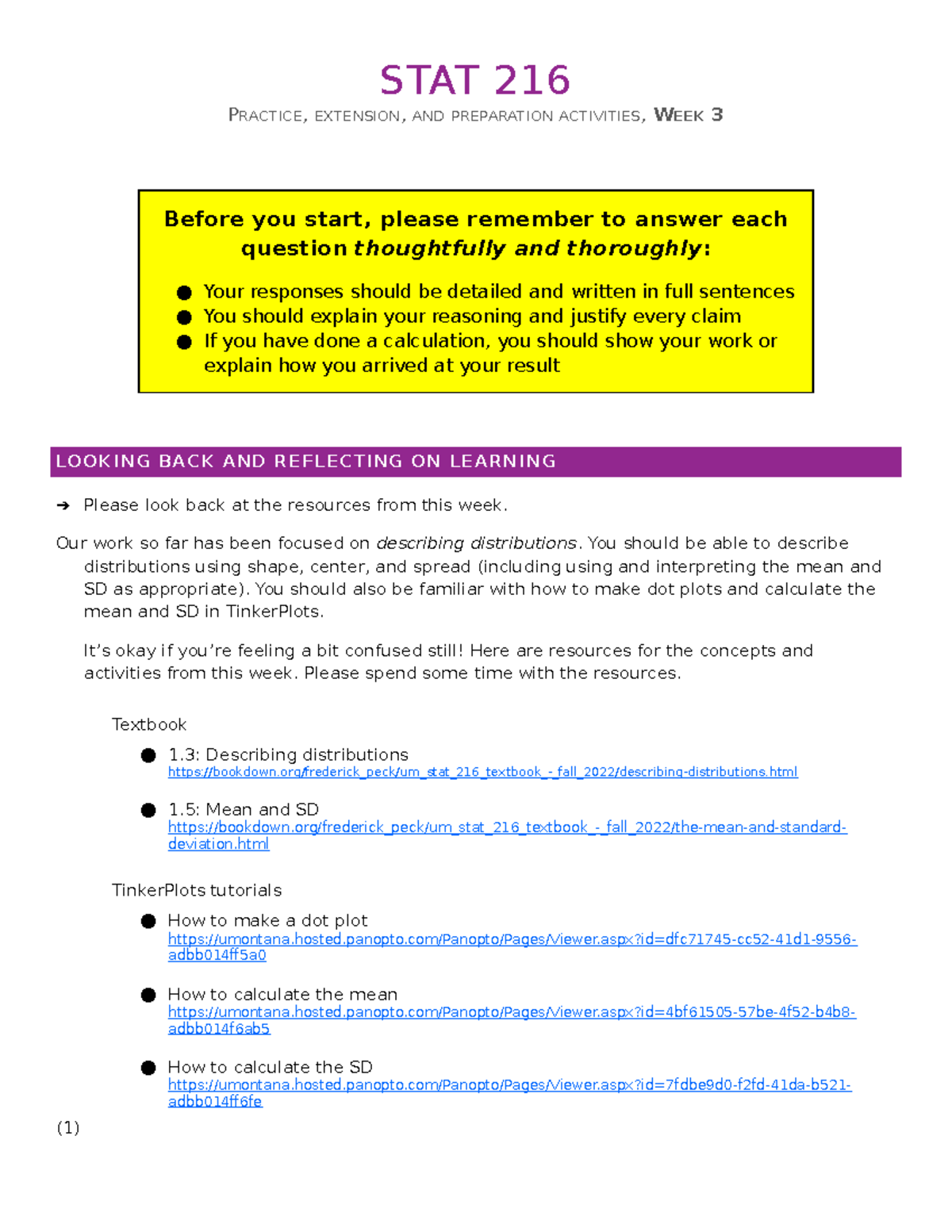 STAT 216 - Week 3 Practice Activities: Distribution and Data Analysis ...