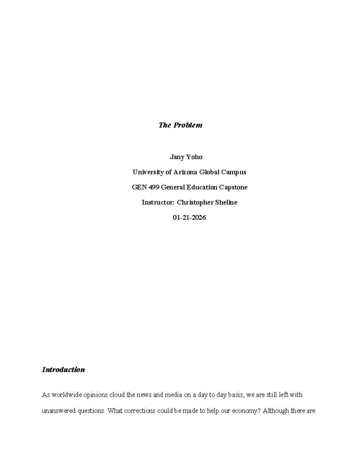 GEN 499 Capstone: The Importance of SNAP for Low-Income Families - Studocu