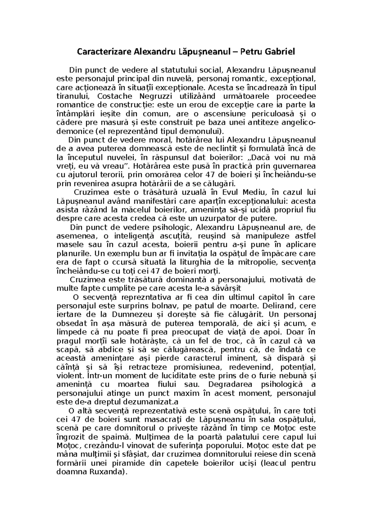 Comentariu asupra romanului "Ion" de Liviu Rebreanu - Caracterizare ...