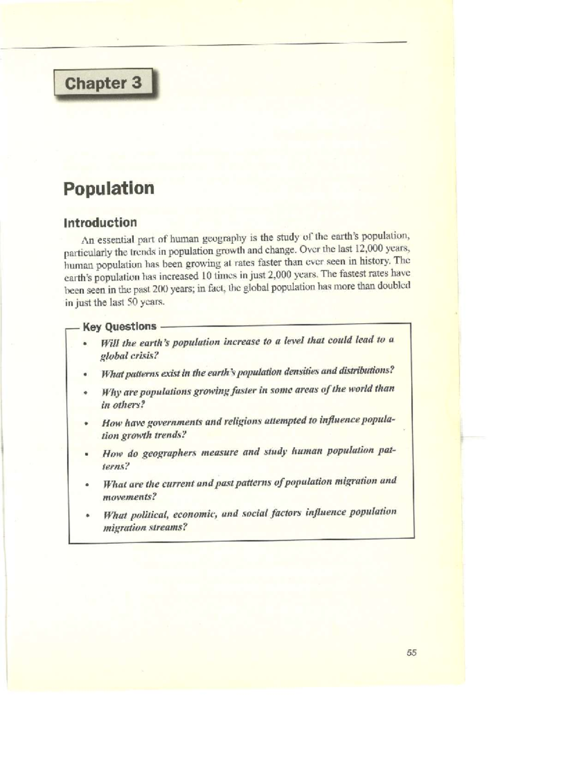 Chapter 3: Population Dynamics in AP Human Geography - Studocu