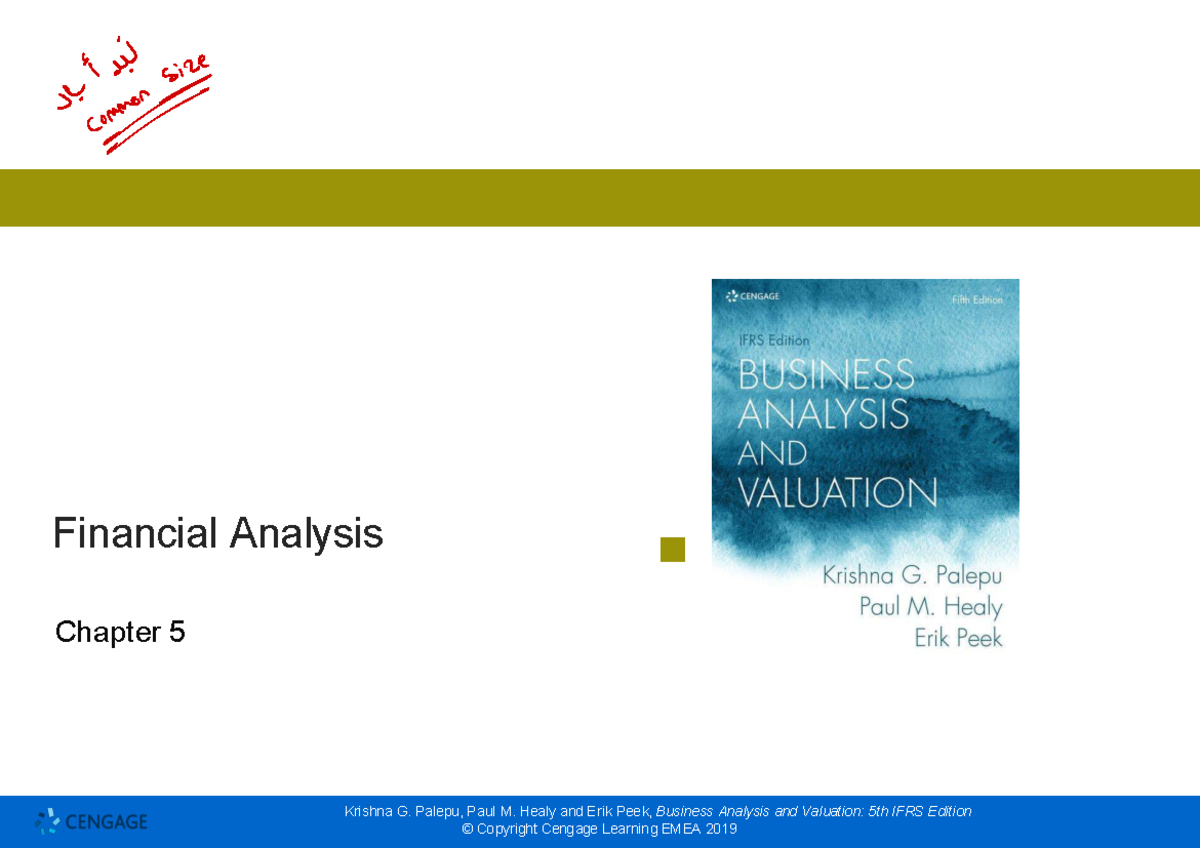 Financial Analysis: Key Concepts from Chapter 5 ...