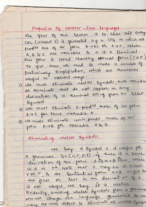 Theory of computation - BCS503 - Studocu