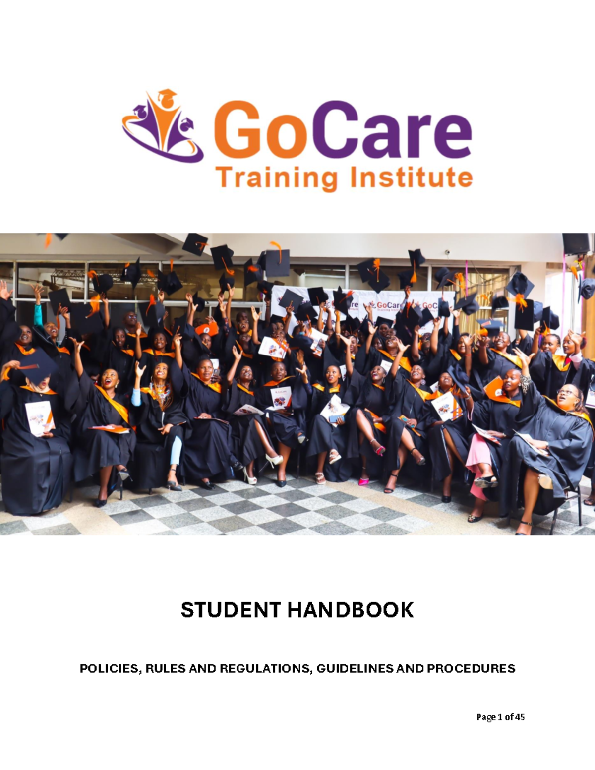 Student Handbook - Go Care Training Institute - STUDENT HANDBOOK ...