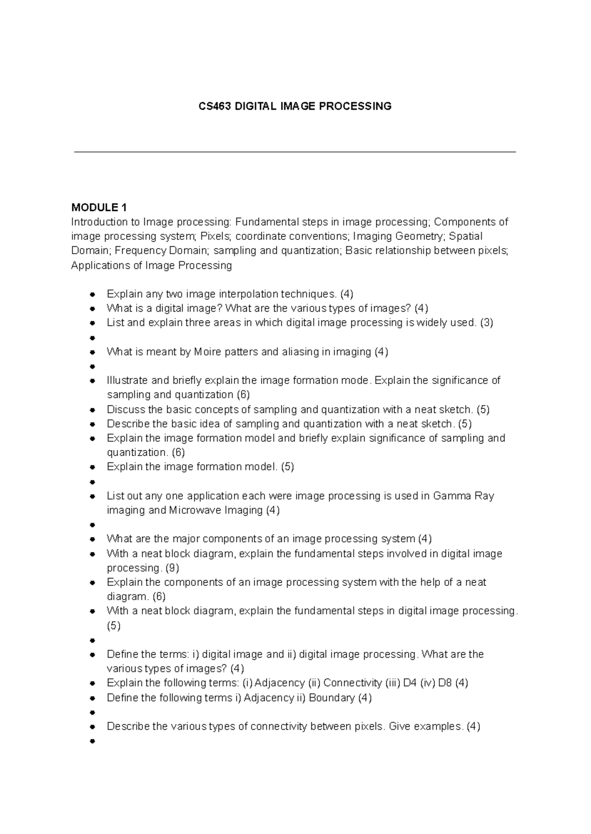 Digital Image Processing_Notes - CS463 DIGITAL IMAGE PROCESSING MODULE ...