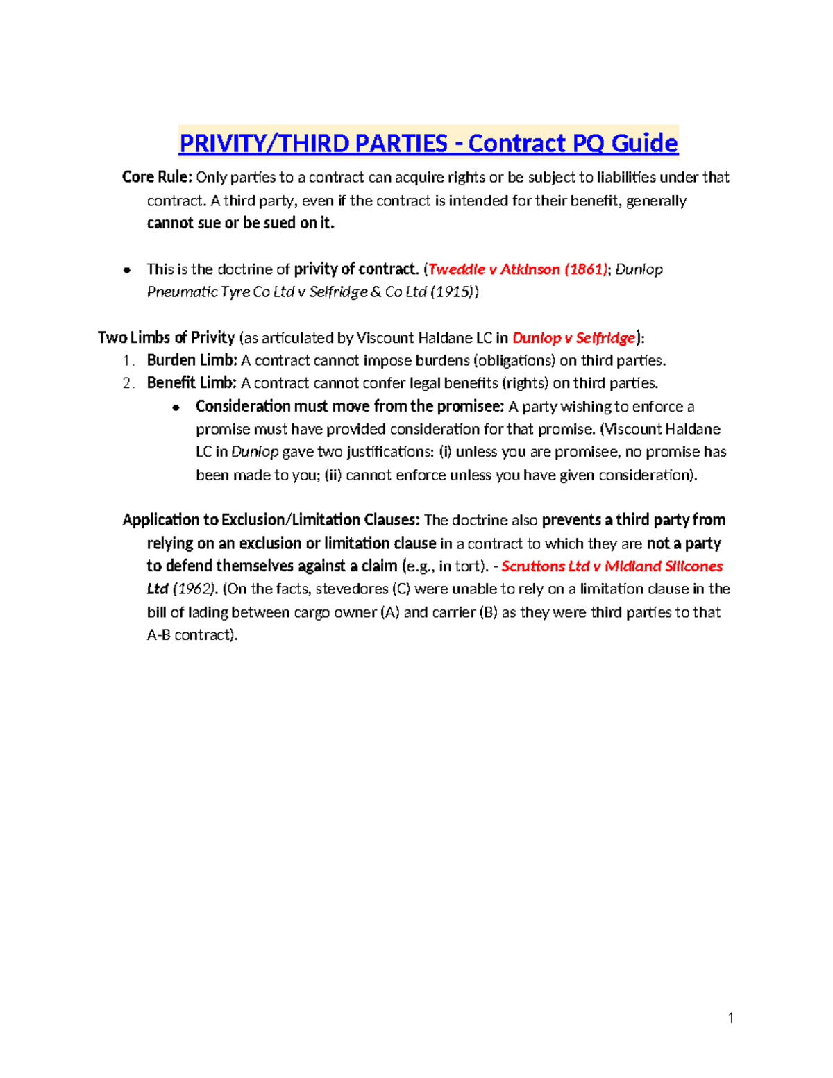 Privity and Third Parties in Contract Law: A Comprehensive PQ Guide ...