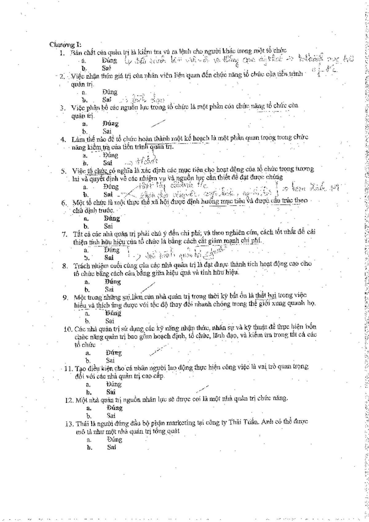Ôn tập quản trị học ... - 640 câu Tr ắ c nghi ệ m Qu ả n tr ị h ọ c theo ch ươ ng ( có đáp án ...