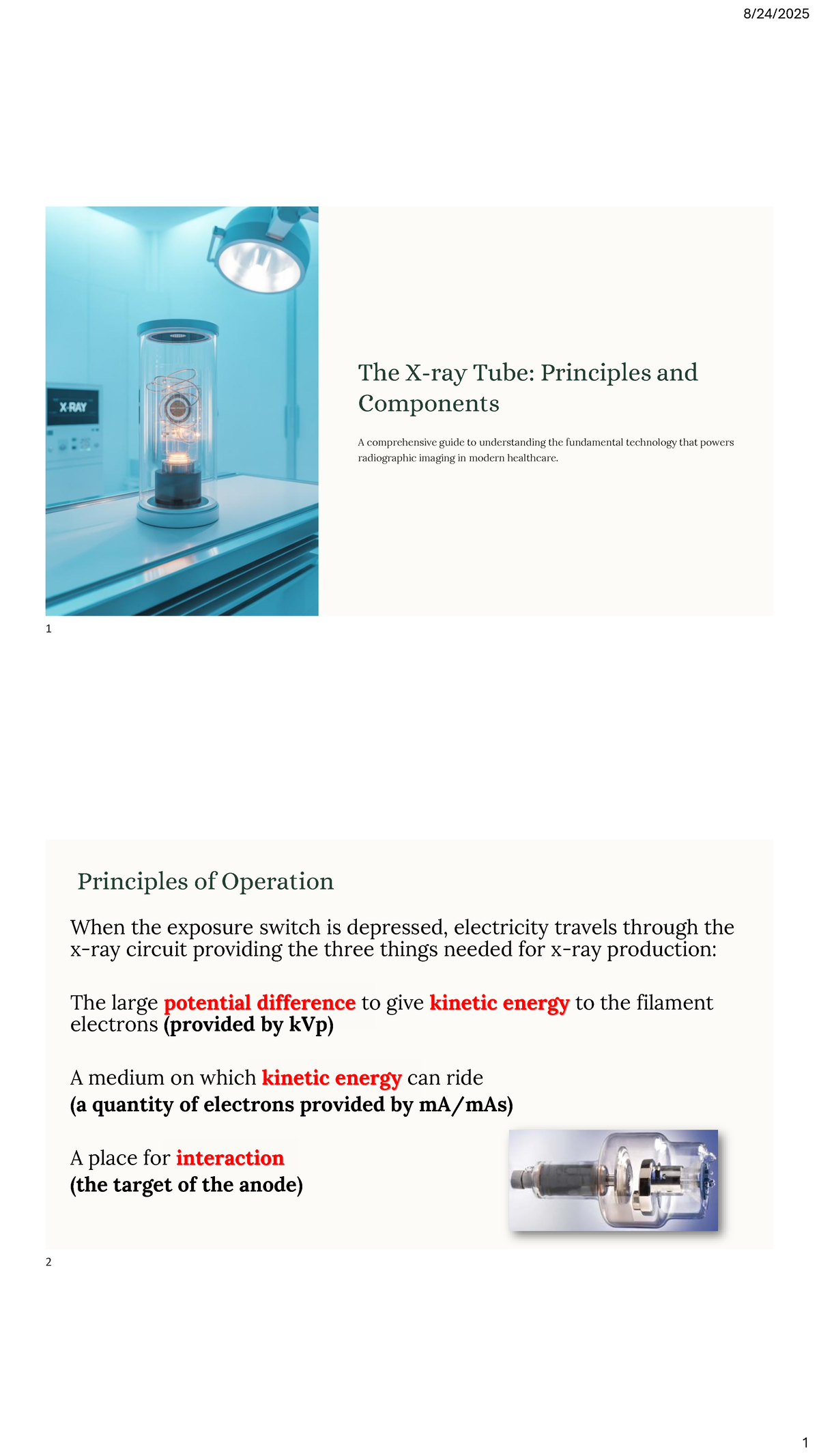 X-ray Tube: Principles, Components, and Operational Guide (RAD 101 ...