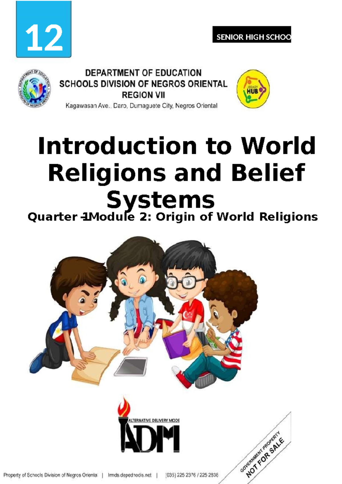 Grade 12 World Religions & Belief Systems Q2: Origins & Contexts - Studocu