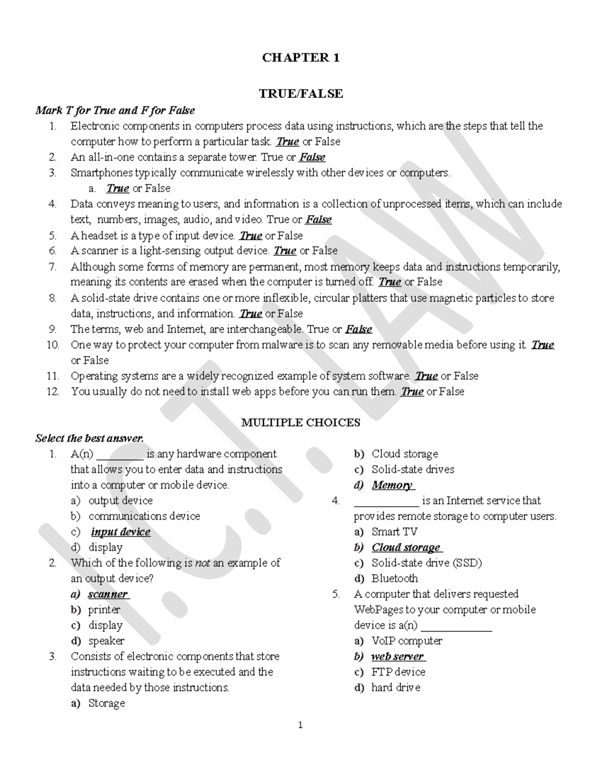 Computer Science Quiz Questions and Answers (CS101) - Studocu