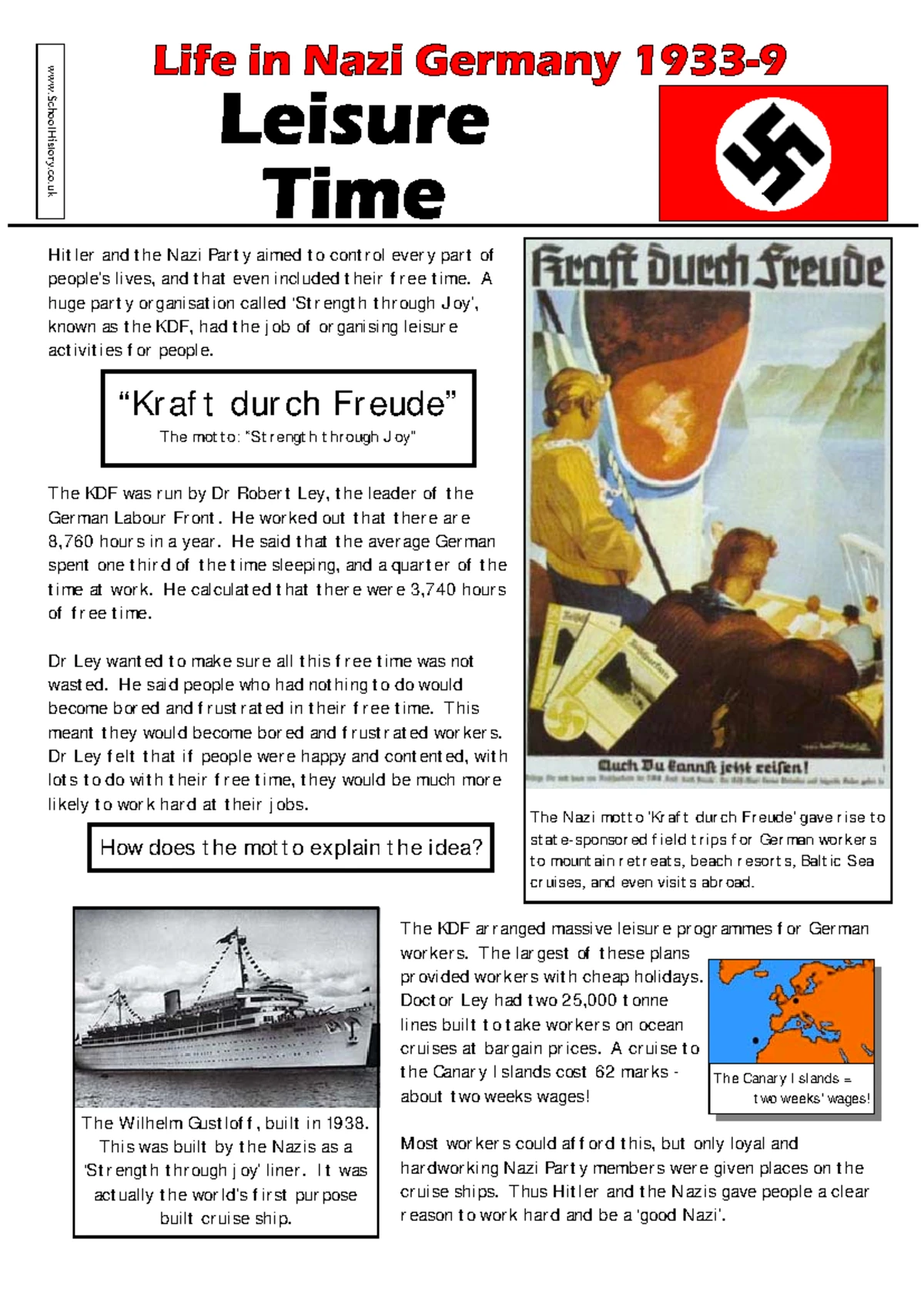 Life in Nazi Germany - Grade 11 History Study note summaries ...