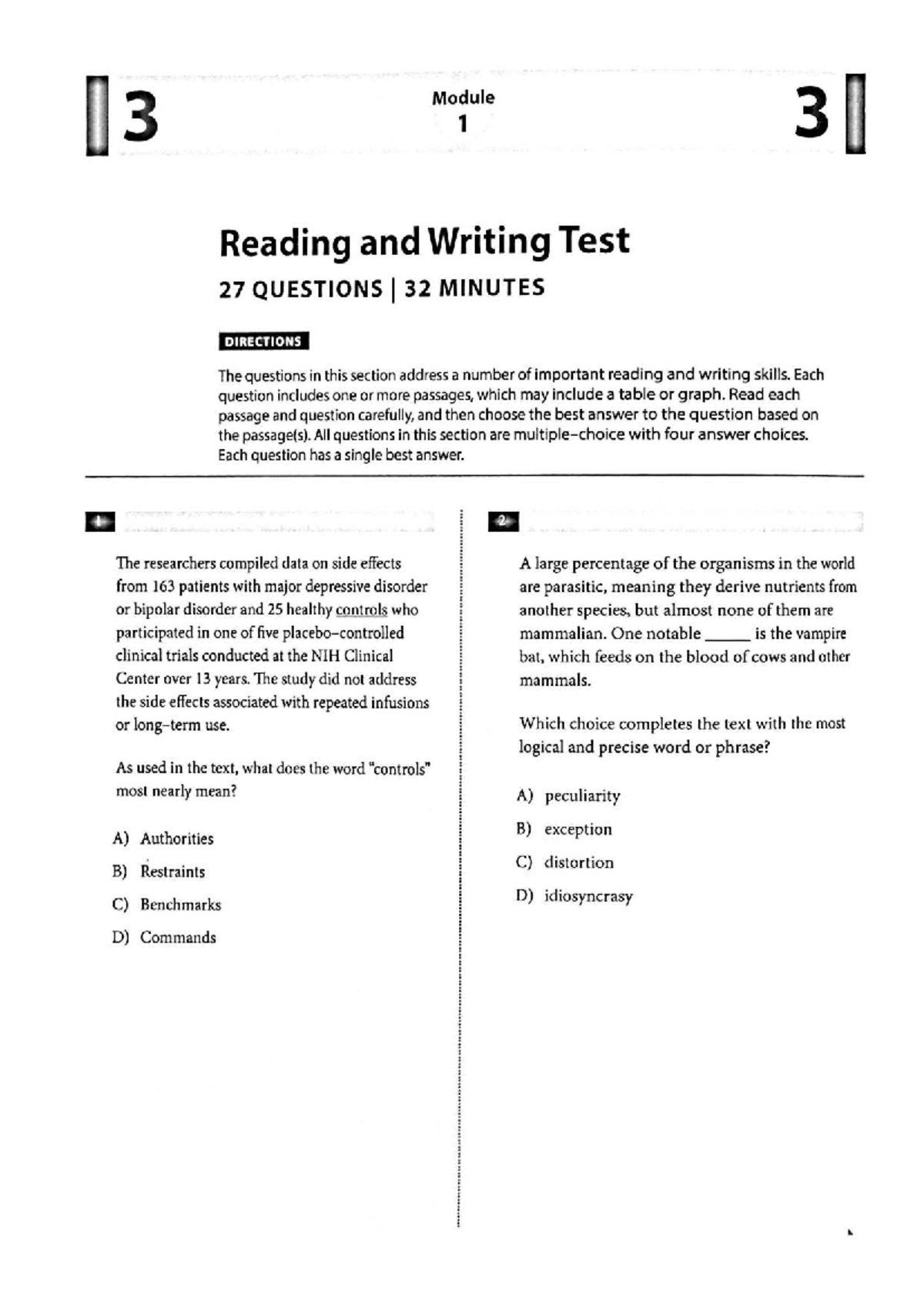 Test 3 - Geography: Reading and Writing Skills Assessment - Studocu