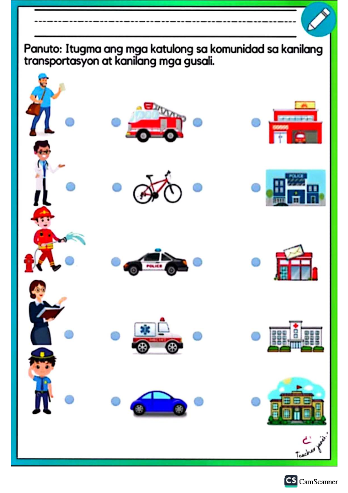 Kinder Learners Material: Community Helpers & Transportation Activities ...