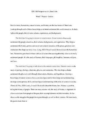 ENG 190 - Assignment 3 - ENG 190 Module Three Assignment Project Draft ...