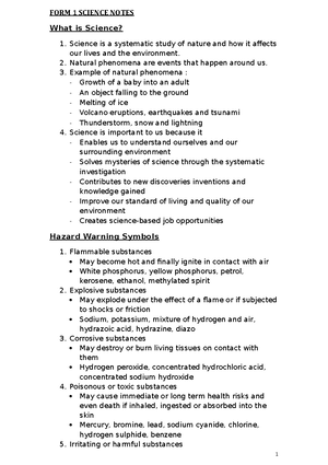 Science FORM 3 - CHAPTER 1 : STIMULI AND RESPONSES Formative Practice 1 ...
