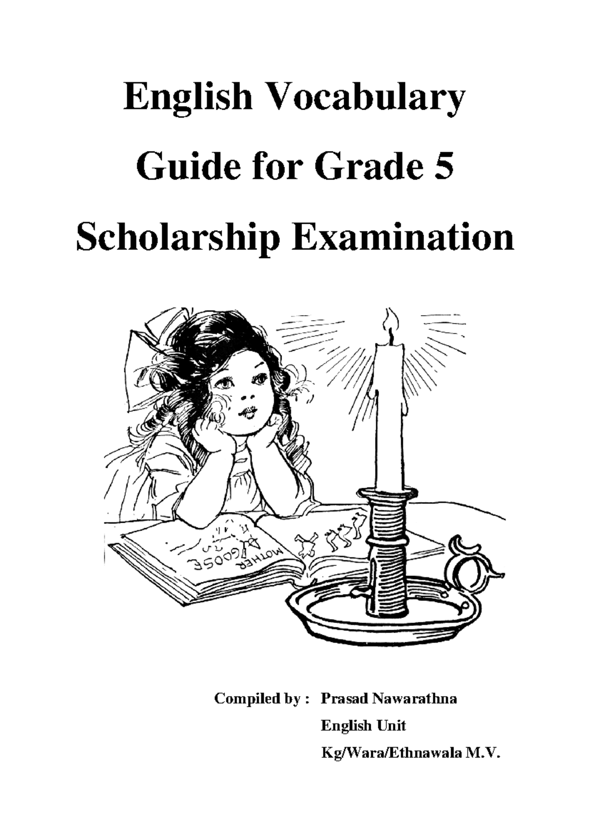English - Grade 5 - Vocabulary Guide for Scholarship Exam 2021 - Studocu