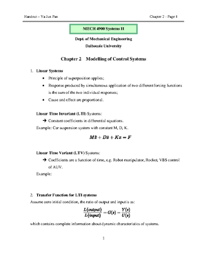 Assignment 3 Solution - Department of Mechanical Engineering MECH 4900 ...