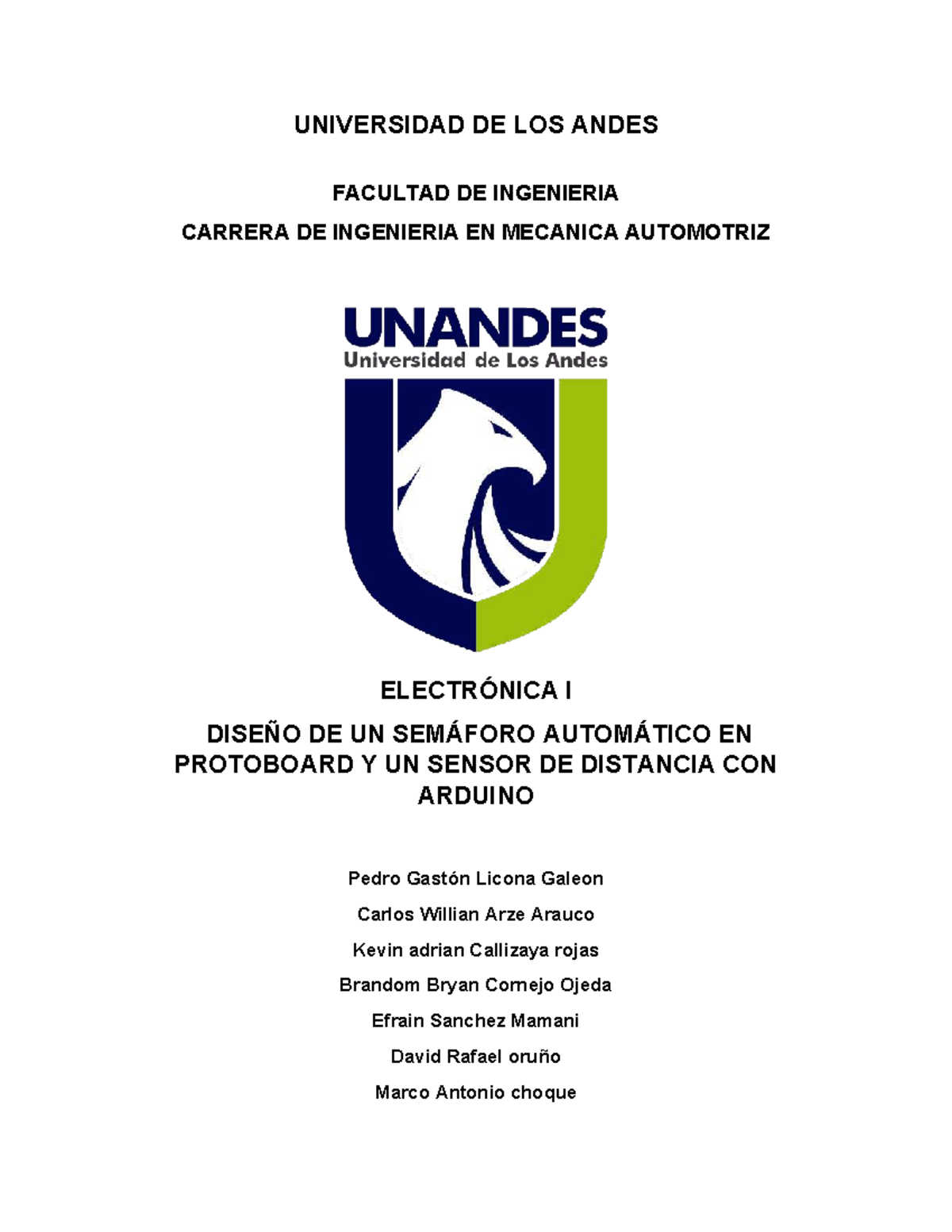 Electrónica I: Diseño de Semáforo y Sensor de Distancia con Arduino ...