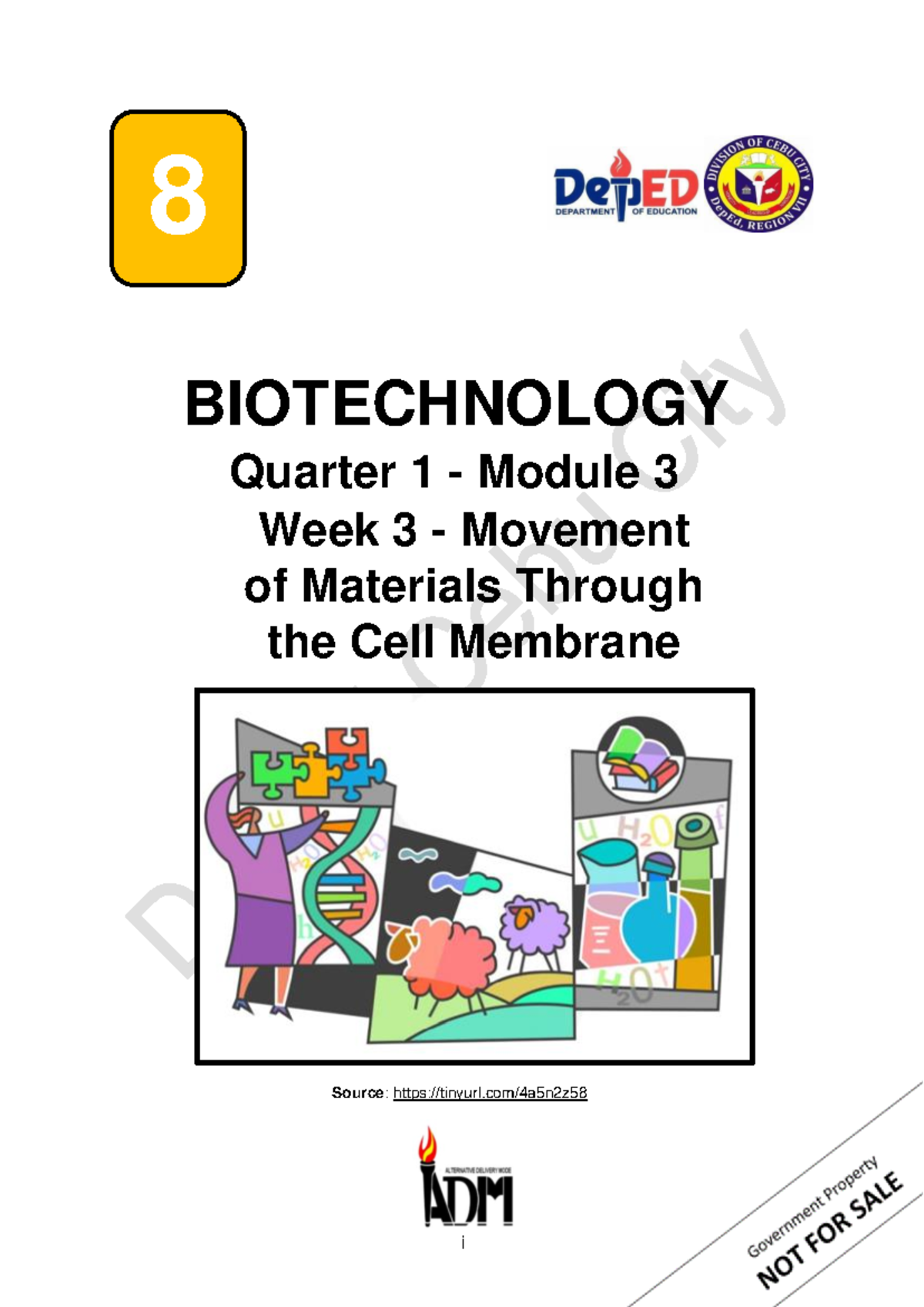 Q1 Wk3 Module 3 Biotechnology SSPElective - i 8 BIOTECHNOLOGY Quarter 1 ...