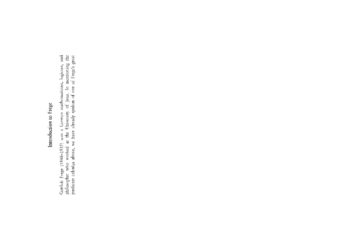 Frege's Theory of Sense and Reference: Insights from Hornsby ...