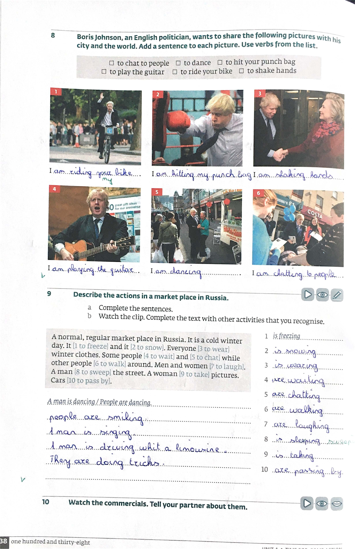 8 English Language Activities: Present Continuous Practice (Course Code ...