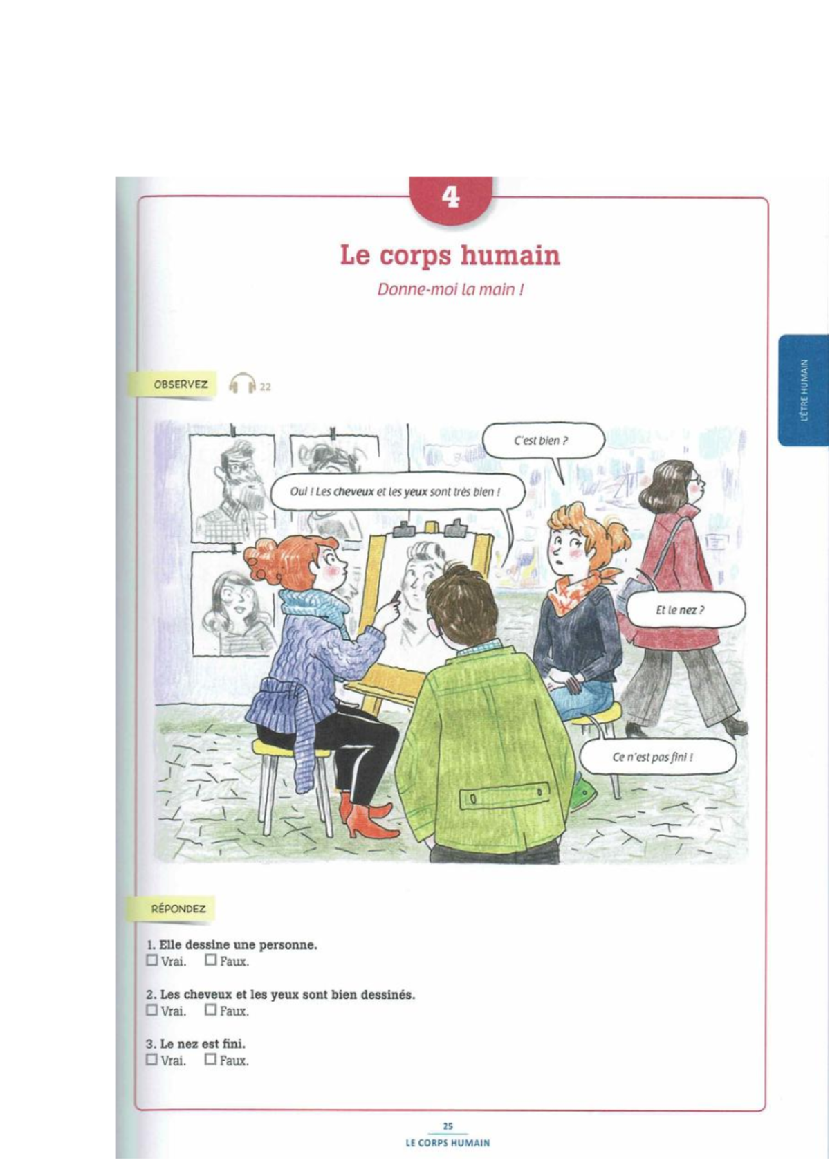 Leçon 4 - Lecon 4 - 4 Le corps humain la main ! OBSERVEZ 22 HERE bien ...