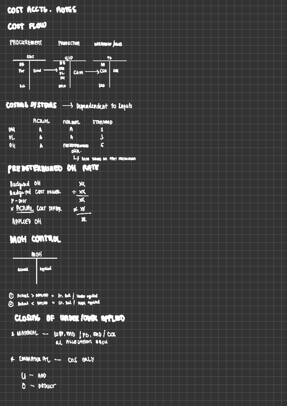 COST ACCT6. Job Order Costing Notes on Cost Flow and WIP Management ...